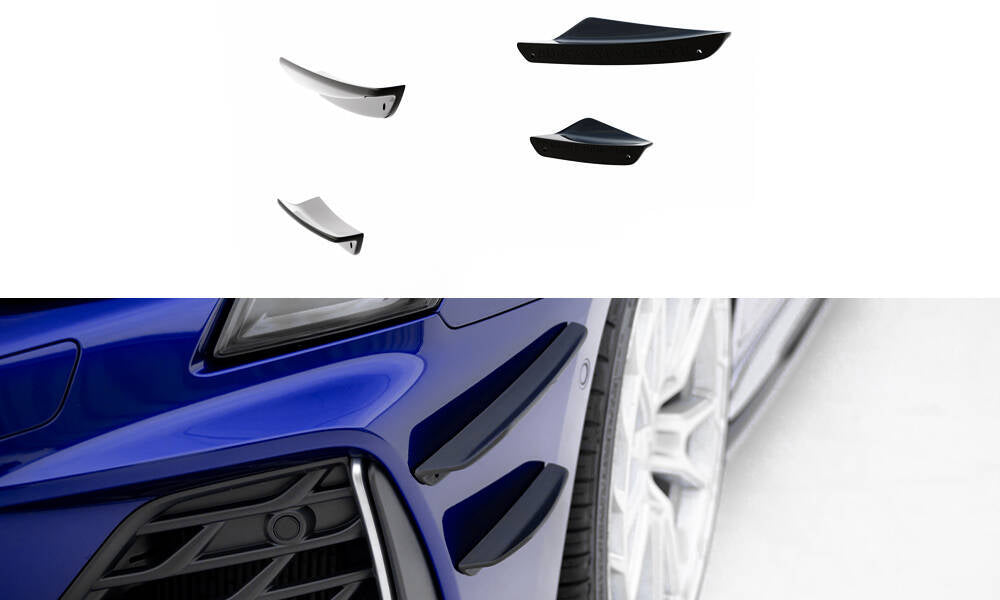 Front bumper wings (canards) audi a3 s-line sedan / s3 sedan 8y ...